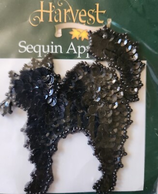 Halloween Black Cat Spirit Bad Luck Good Luck Scary Cat Sequined Patch ...