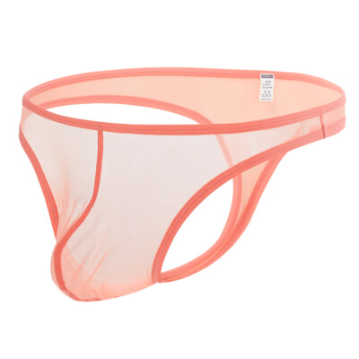 ZONBAILON Men's Underwear Sexy Sheer Mesh Thong Comfortable and ...