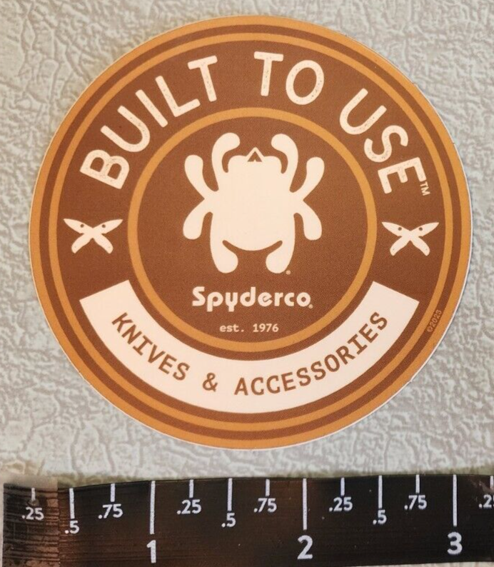 Spyderco Built to Use Knives Vinyl Sticker Decal SHOT Show OEM Original ...