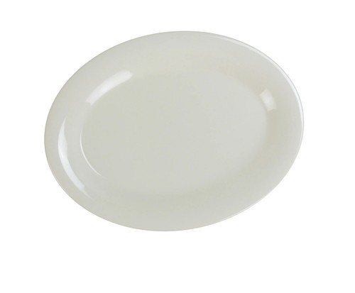 Yanco China MS-213IV Milestone Ivory Melamine 13.5" .5" Oval Platter ...