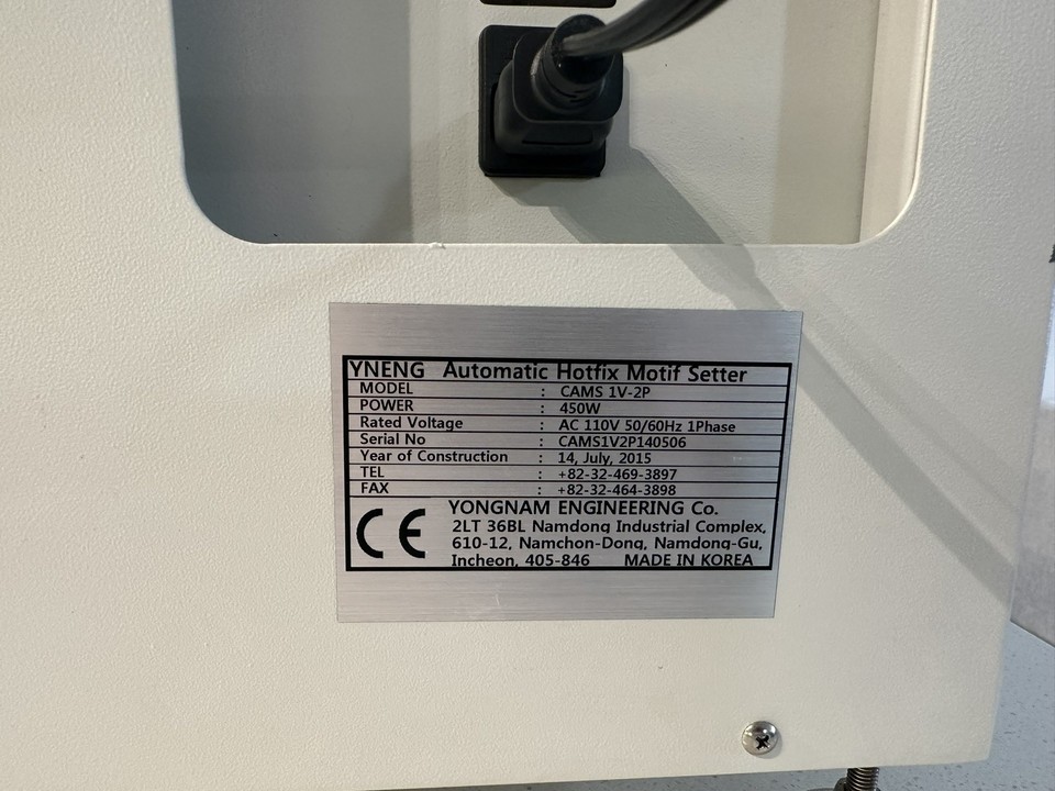 CAMS 1v2p Rhinestone Hopper Feeder Plate SS10 Machine Part Lot 042 SKU ...