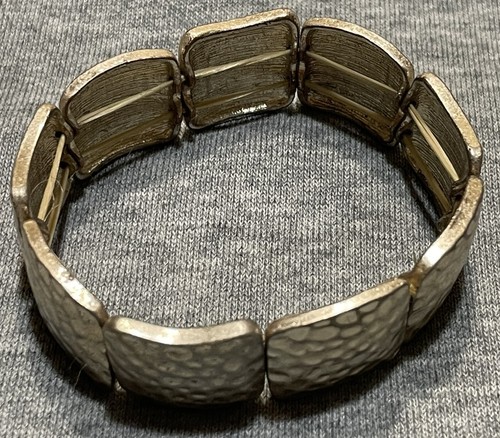 Gold Stretchy Bracelet Womens Minimalistic Style Prop Jewelry Vintage ...