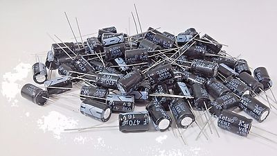 50 Pcs Ketuo Vent Capacitor Electrolytic Radial Lead Aluminium 470uF ...