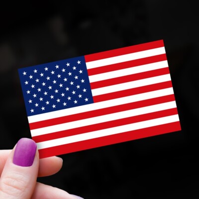 American Flag Sticker | Red White & Blue United States US Flag Decal ...