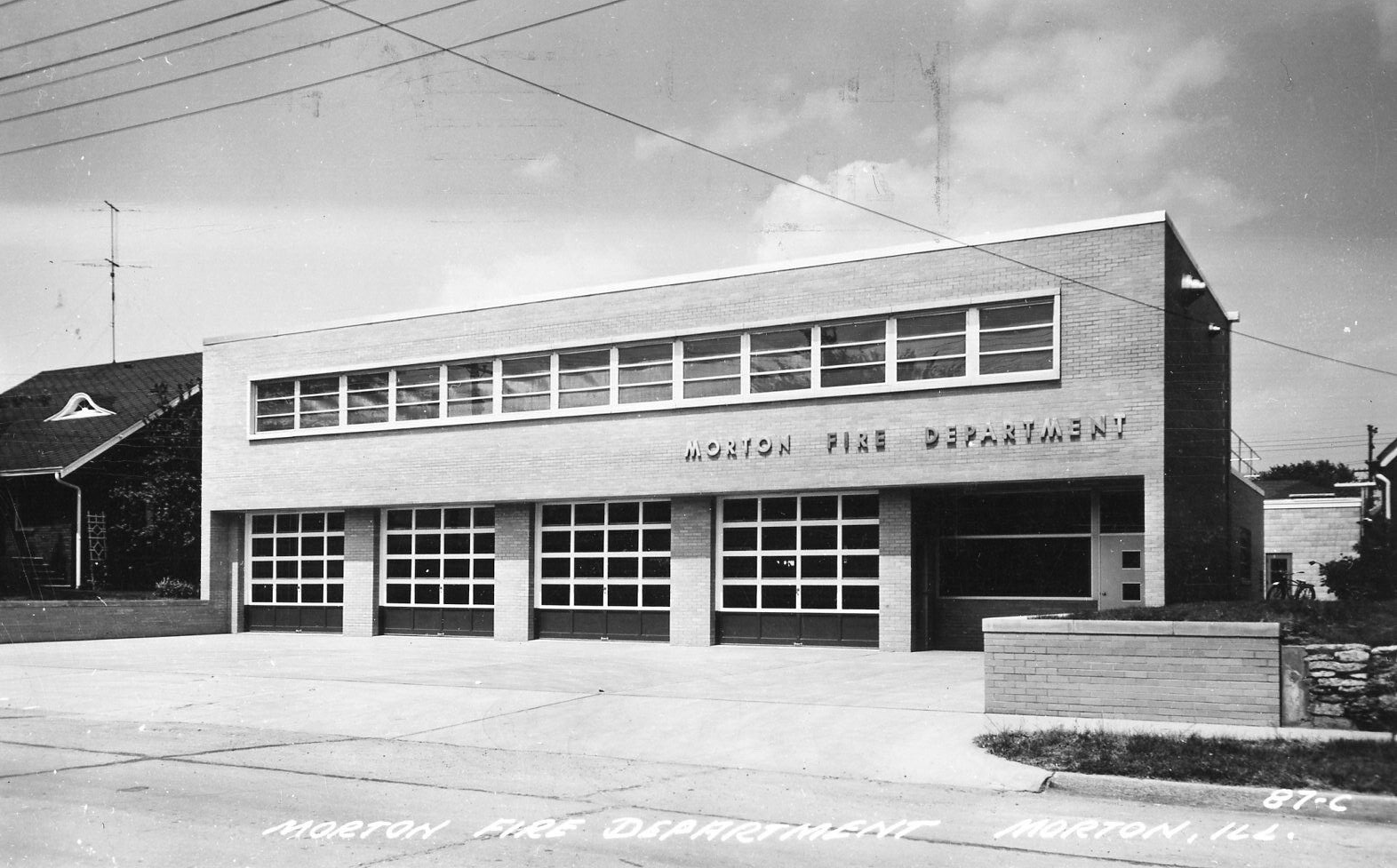 Postcard RPPC View of Morton Fire Department Building, Morton, IL. P4 ...