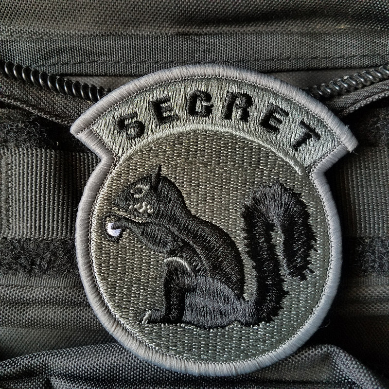 SECRET SQUIRREL TACTICAL U.S. ARMY BADGE EMBROIDERY HOOK & LOOP PATCH ...