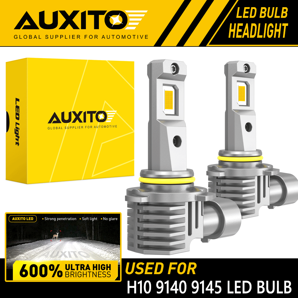 Pair H10 9145 9140 LED Fog Driving Light Bulbs Kit White 6500K Super ...