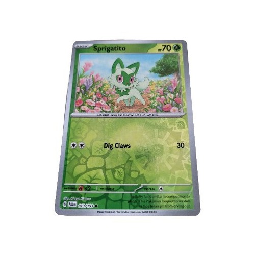 Pokemon Paldea Evolved Reverse Holo 013/193 Sprigatito Trading Card (F2 ...