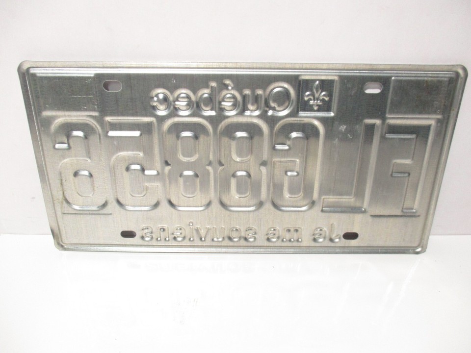 Quebec license plate #FLG8856 Commercial License Plate | eBay