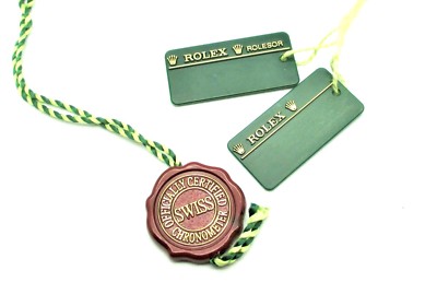 Rolex Officially Certified Chronometer Hologram Red Hang Tag | eBay