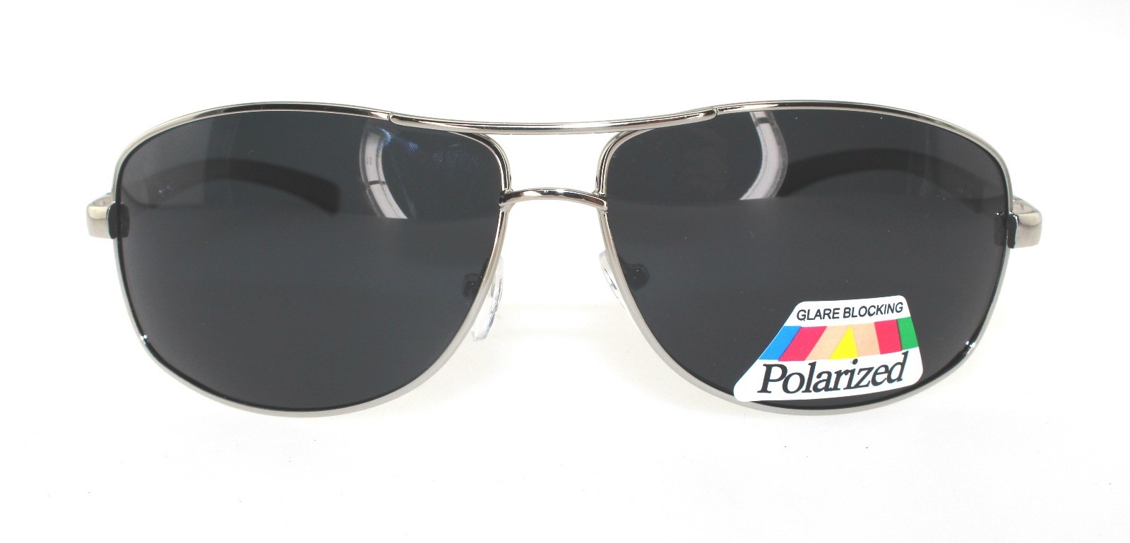 Polarised Metal Aviator Sunglasses Black Brown Green Spring Loaded Mens ...