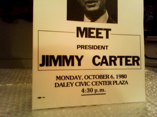 JIMMY CARTER ORIGINAL VINTAGE CHICAGO DALEY CIVIC CENTER 1 DAY EVENT ...