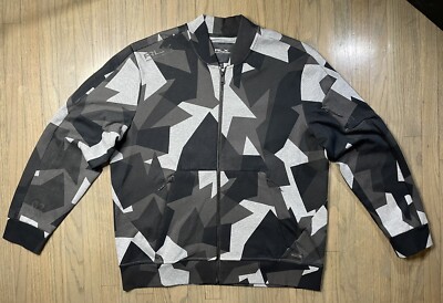 Ralph Lauren RLX Swedish Camo Zip Jacket Water Repellent Tech Knitwear ...