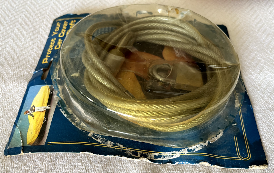 CAR COVER CABLE & LOCK - NEVER USED, JUST STORED - Still w/Original ...