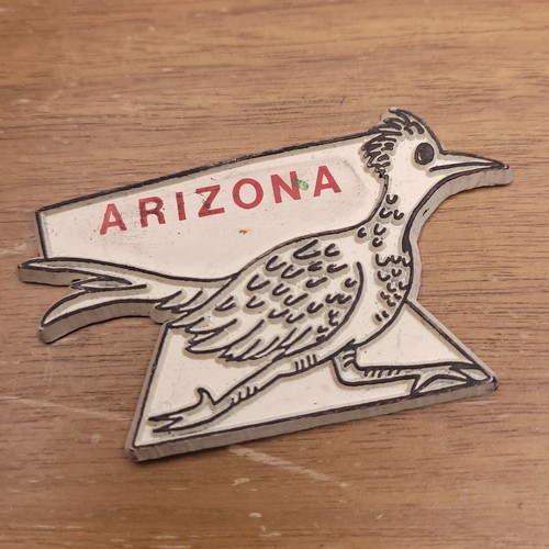 Vintage Arizona State Road Runner Rubber Magnet | eBay