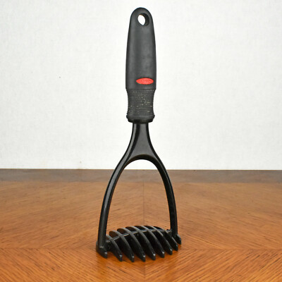 OXO Good Grips Black Plastic Potato Masher Rubber Handle | eBay