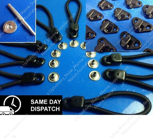 Bungee Loops Fitting Kit 100mm 10 pk - Boat Canopy / Storm Cover Marine ...