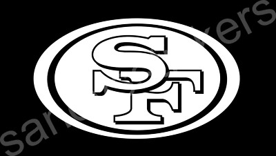 2x San Francisco 49ers Vinyl Decals Stickers - 5"W - Car Bumper Window ...