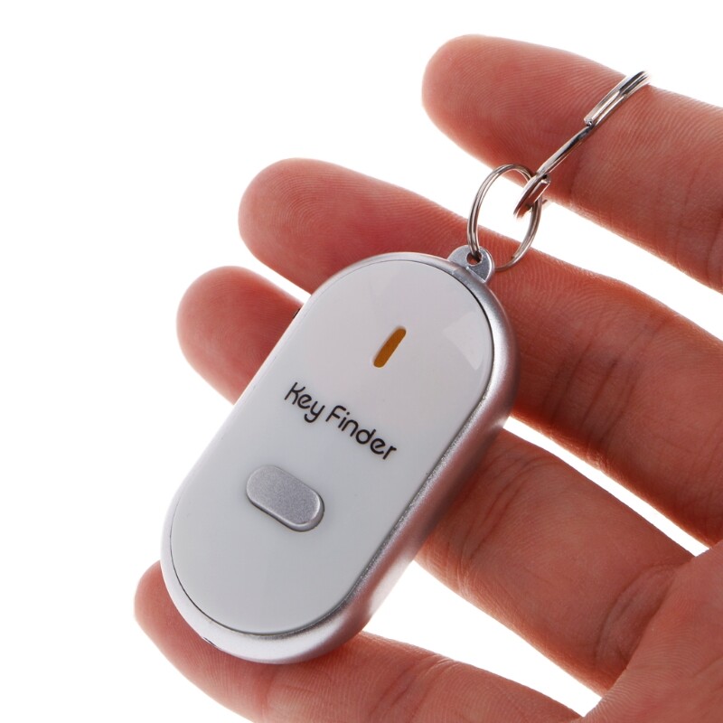 LED Key Finder Locator Find Lost Key Chain Keychain Whistle Sound ...