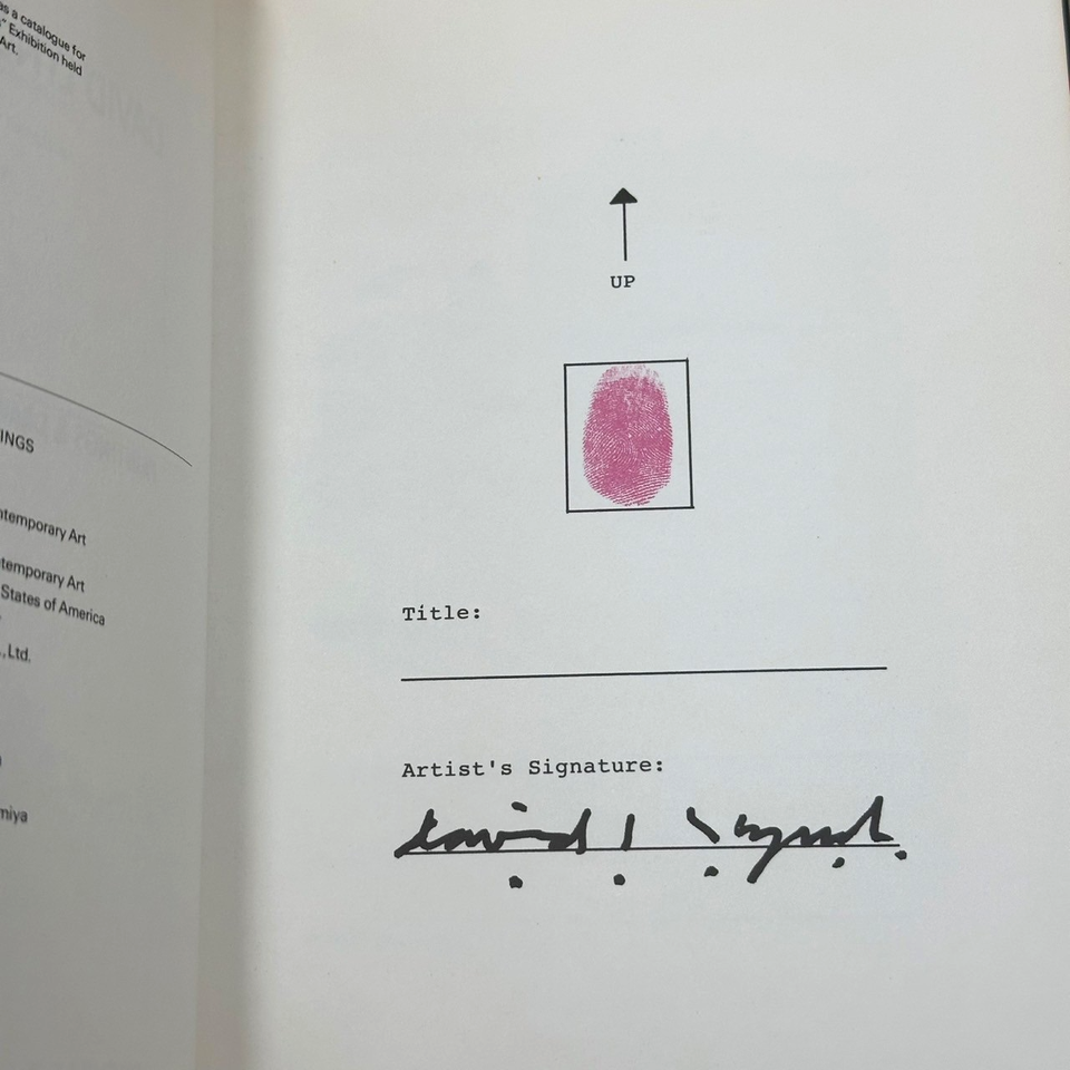 David Lynch Signed Art Book Paintings Drawings Treville 1991 Japan ...