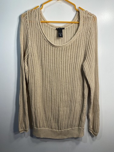 new york & company womens sweater size XL extra large long sleeve knit ...