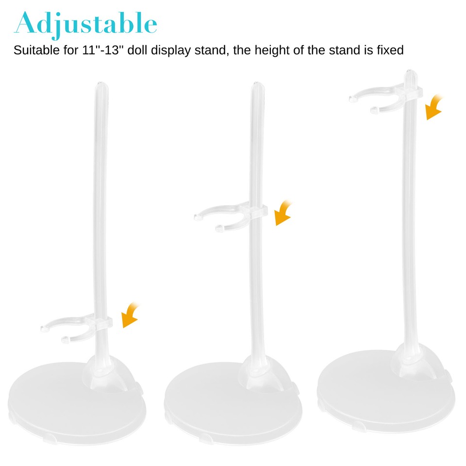 20 Sets Transparent Doll Display Holder for 11''-13'' Dolls Model ...