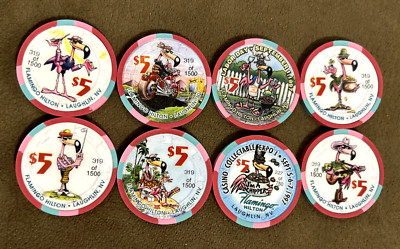 Flamingo Hilton Laughlin Nevada Casino Chip Lot 1997 Limited Edition $5 ...