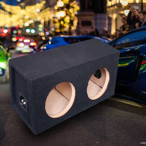 Heavy Duty Angle Dual 8" Sealed Subwoofer Enclosure Car Audio Speaker ...