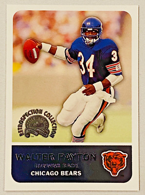 Walter Payton 2000 Fleer Greats Retrospection Collection NM-MT Card #9 ...