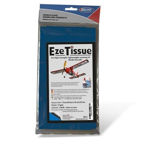EZE TISSUE Strong Covering light weight balsa Aircraft models DELUXE ...