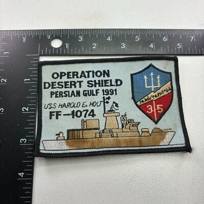 US Navy 1991 OPERATION DESERT SHIELD PERSION GULF USS HAROLD E. HOLT ...