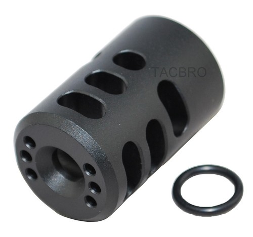 Black Aluminum Gen 2 Ruger Mark IV 22/45 1/2"x28 TPI Muzzle Brake .22LR ...