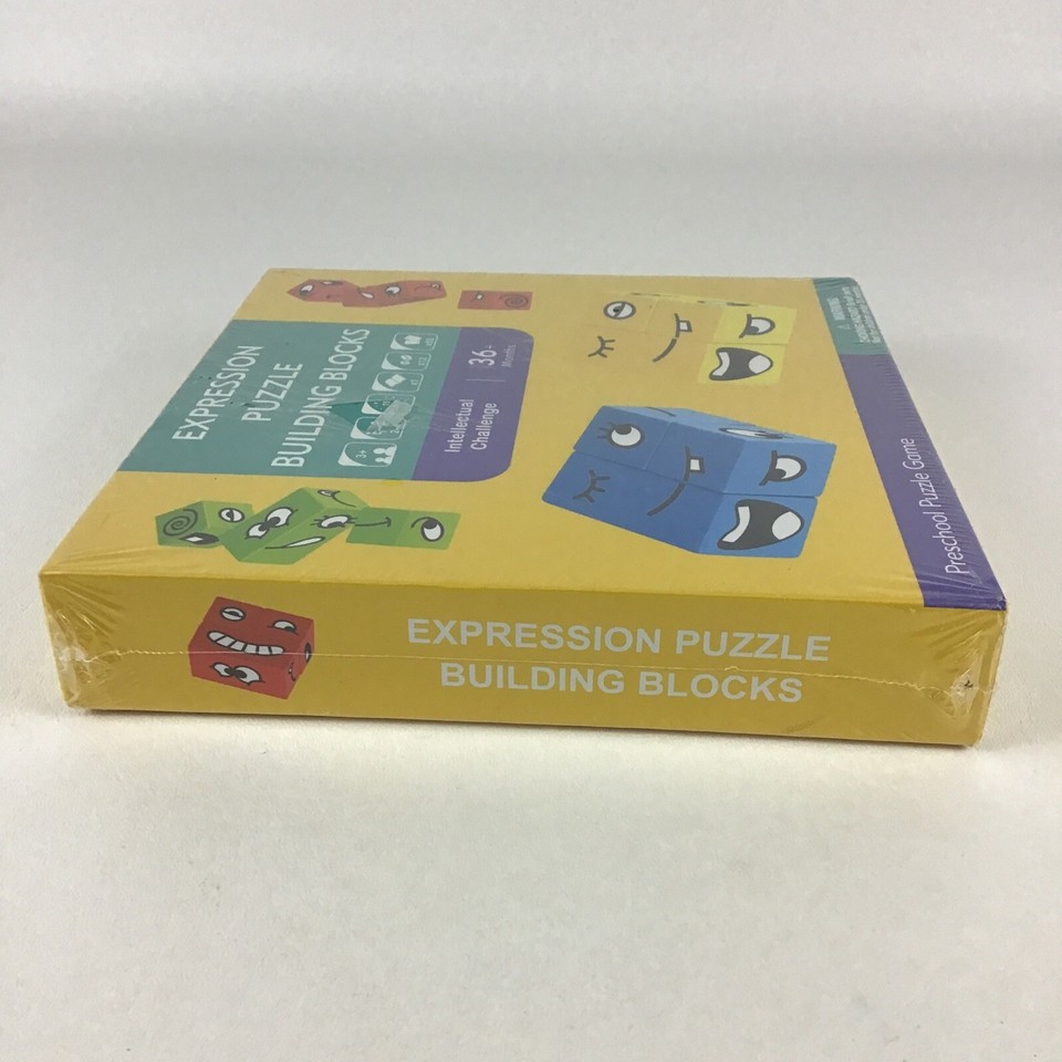 Expression Puzzle Building Blocks Preschool Puzzle Game Challenge New ...