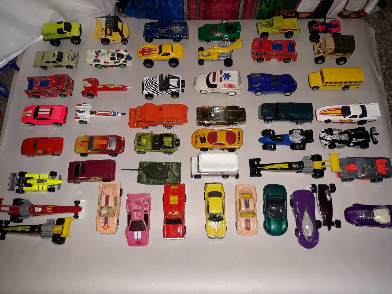 Hot Wheels Lot of 47 Vintage Die-Cast Cars 1970s 1980s 1990s Hotwheels ...