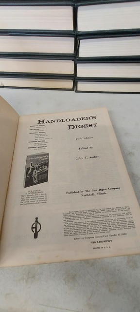 Handloaders Digest 5th Anniversary Edition by John T. Amber for sale ...