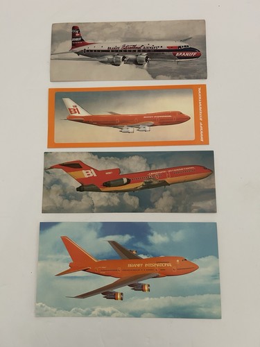4 Vintage Braniff International Postcards | eBay