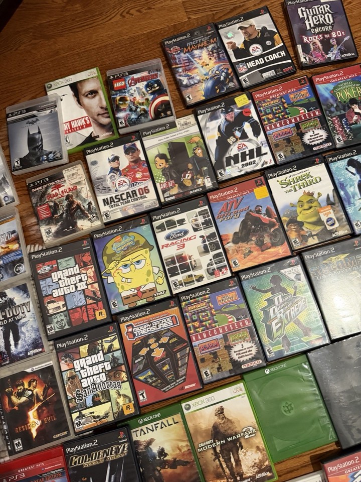 Used EMPTY Video Game Cases Lot 67 PS2 WII PS3 XBOX (NO GAMES NO ...