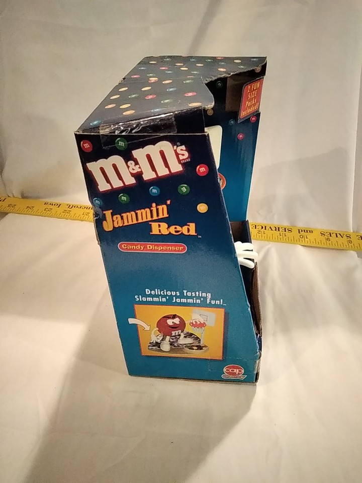 Rare Vintage 1999 M&M's Candy Jammin Red Basketball Candy Dispenser ...