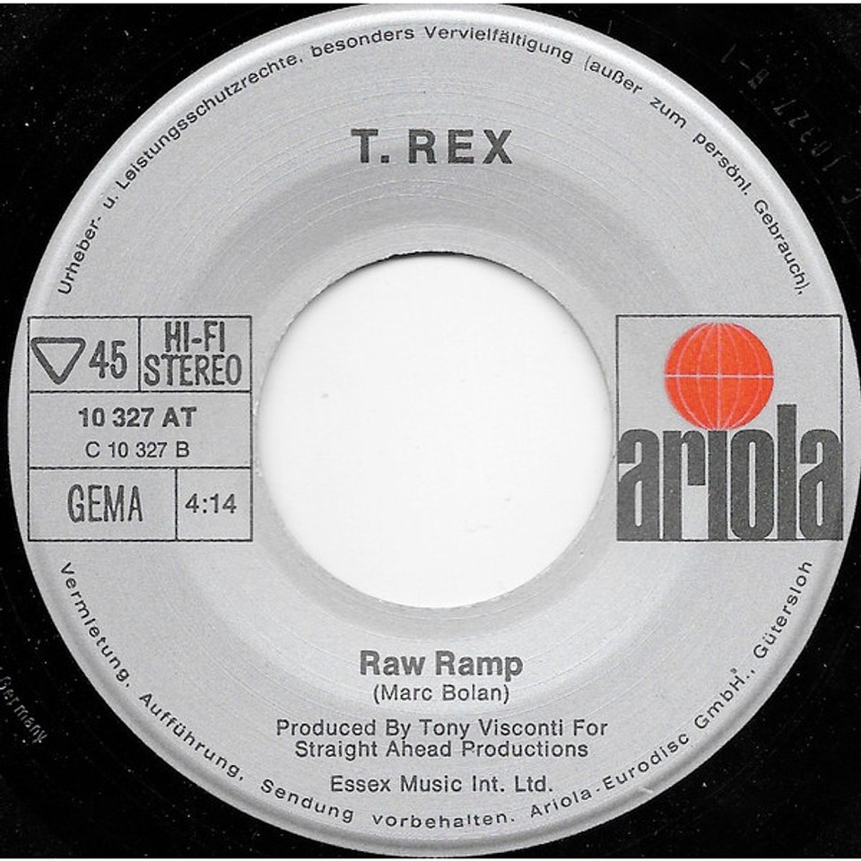 T. Rex - Get It On / Raw Ramp (Vinyl 7" - 1971 - DE - Original) | eBay