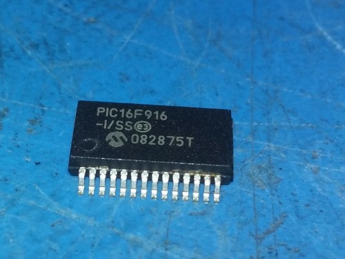 PIC16F916-1SS, IC Microcontroller, 8-bit X 14kb, 28 SSOP (Location E14 ...