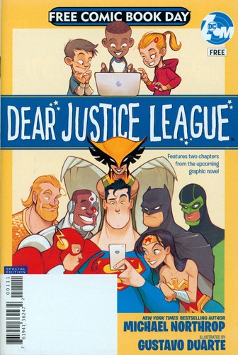 Dear Justice League Free Comic Book Day Ashcan Superman Wonder Woman ...