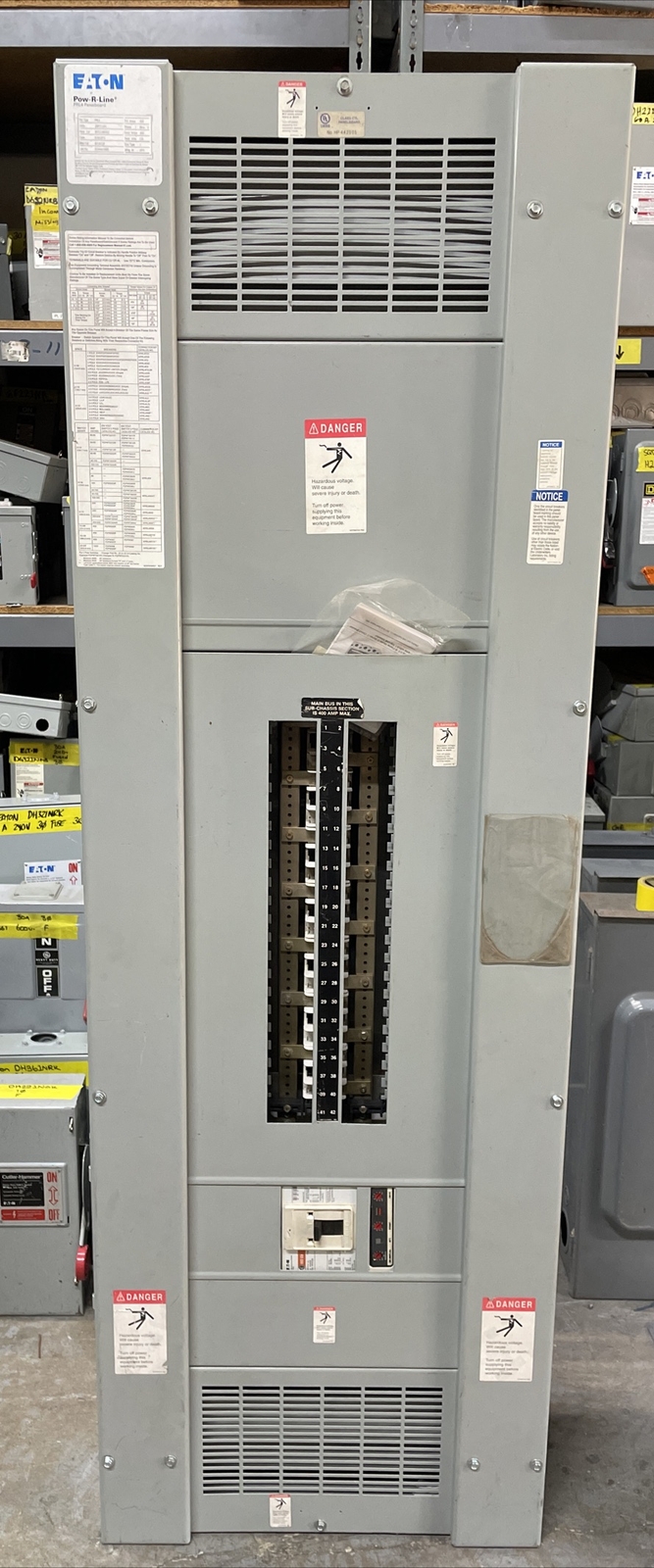 Eaton PRL4 Pow-R-Line Main Panelboard 600 AMP 208Y/120V 3PH 4W FOR BAB ...