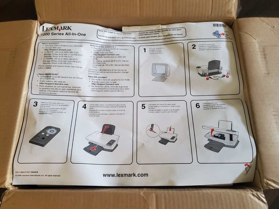 NEW Lexmark X1290 48-Bit Color Scanner Printer Rare to find NEW only ...