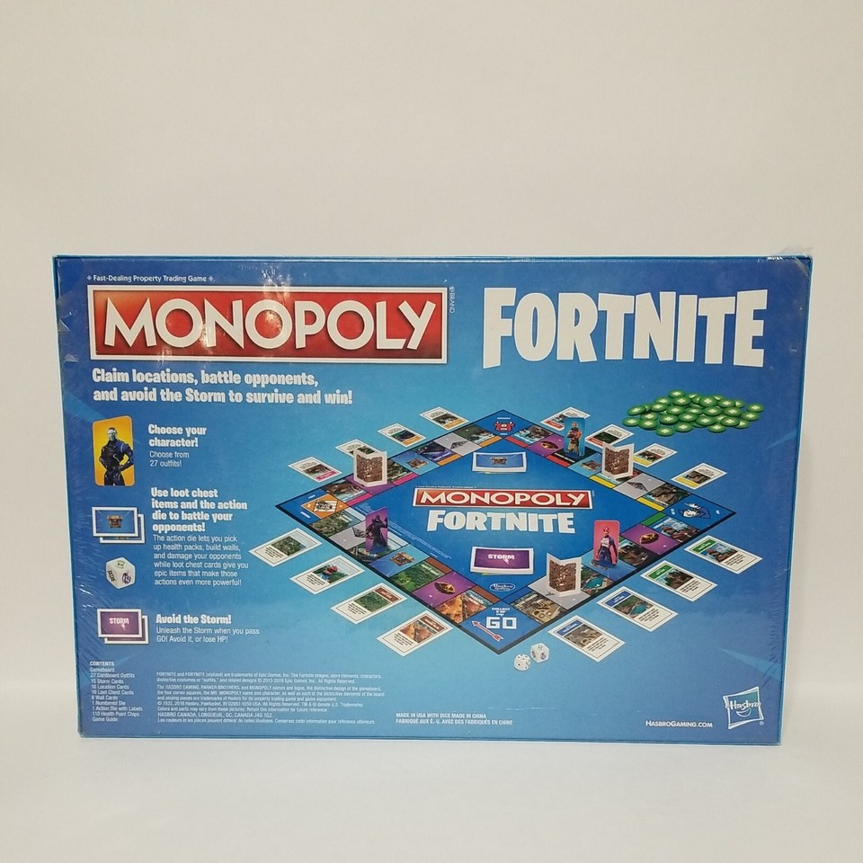 Fortnite Monopoly Limited Edition Board Game Hasbro Fortnight NEW ...