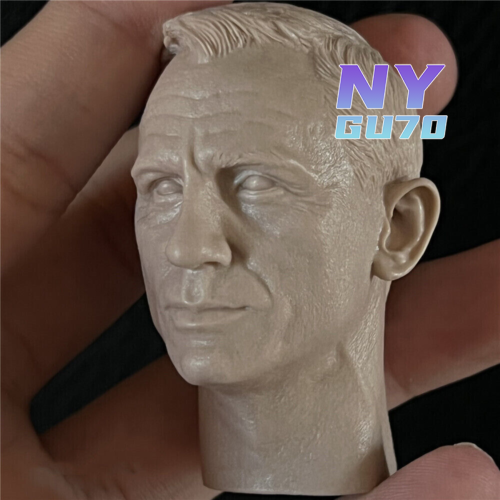 1/6 Male Head Sculpt Agent Daniel Craig Carved Fit 12in Action Figure ...