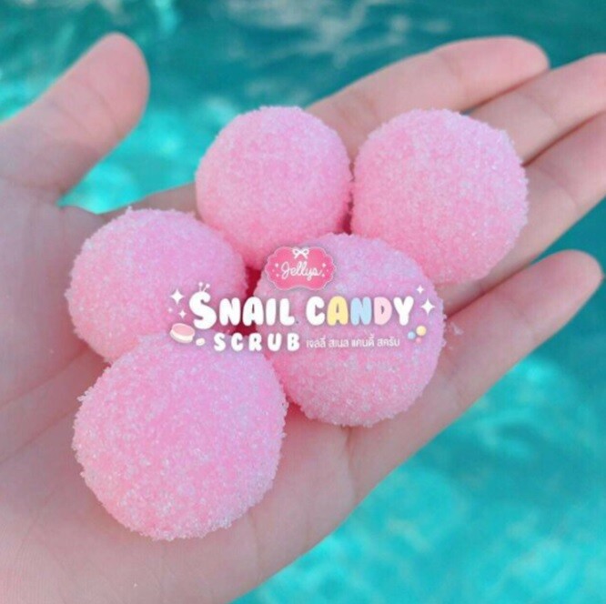 Jellys Snail Candy Scrub 3 in 1 Spa Mask Soap Brighten Smooth Skin Aura ...