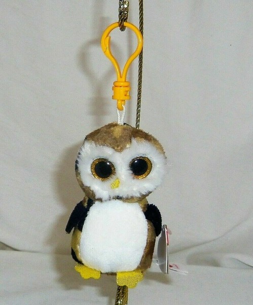 Owliver 2015 Ty Beanie Babie Boos 4in Owl Keyclip Charm Key Chain ...