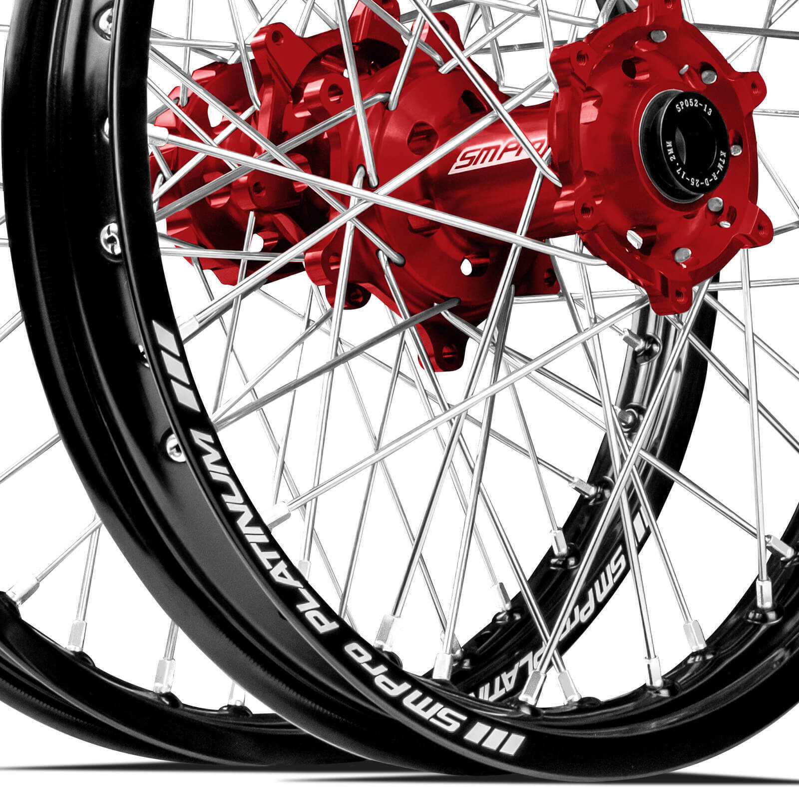 KTM 505 SX 2007 - 2008 SM Pro MX SNR Wheel Set 21/19 Black Rims Red ...