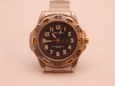 Oleg Cassini 35-142 new batt works Silver Stainless Steel Water Resist ...