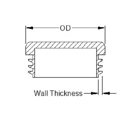 10 Pack Square Tube Inserts 80mm x 80mm, Black, Box Section Caps, Tube ...